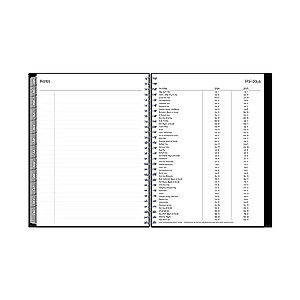 Blue Sky 2024 Weekly and Monthly Planner, January - December, 8” x 10.875”, Flexible Cover, Wirebound, Dainian (142998-24)
