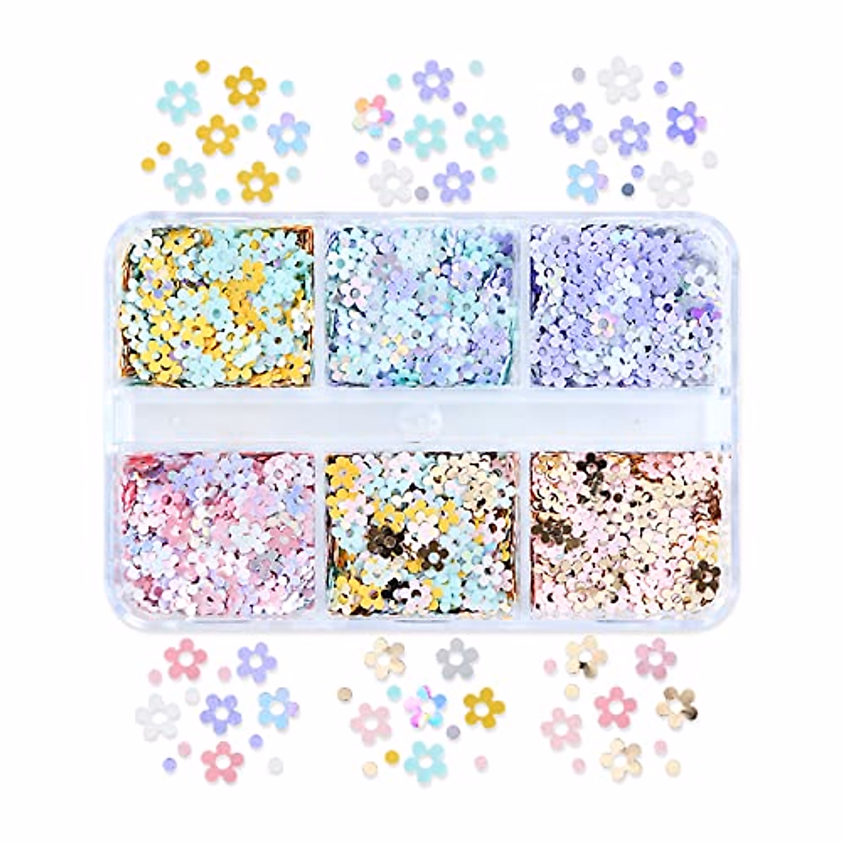 Flower Glitter Confetti Epoxy Resin Mold Fillers Nail Sequin Glitters Nail Decors Resin Filling Materials