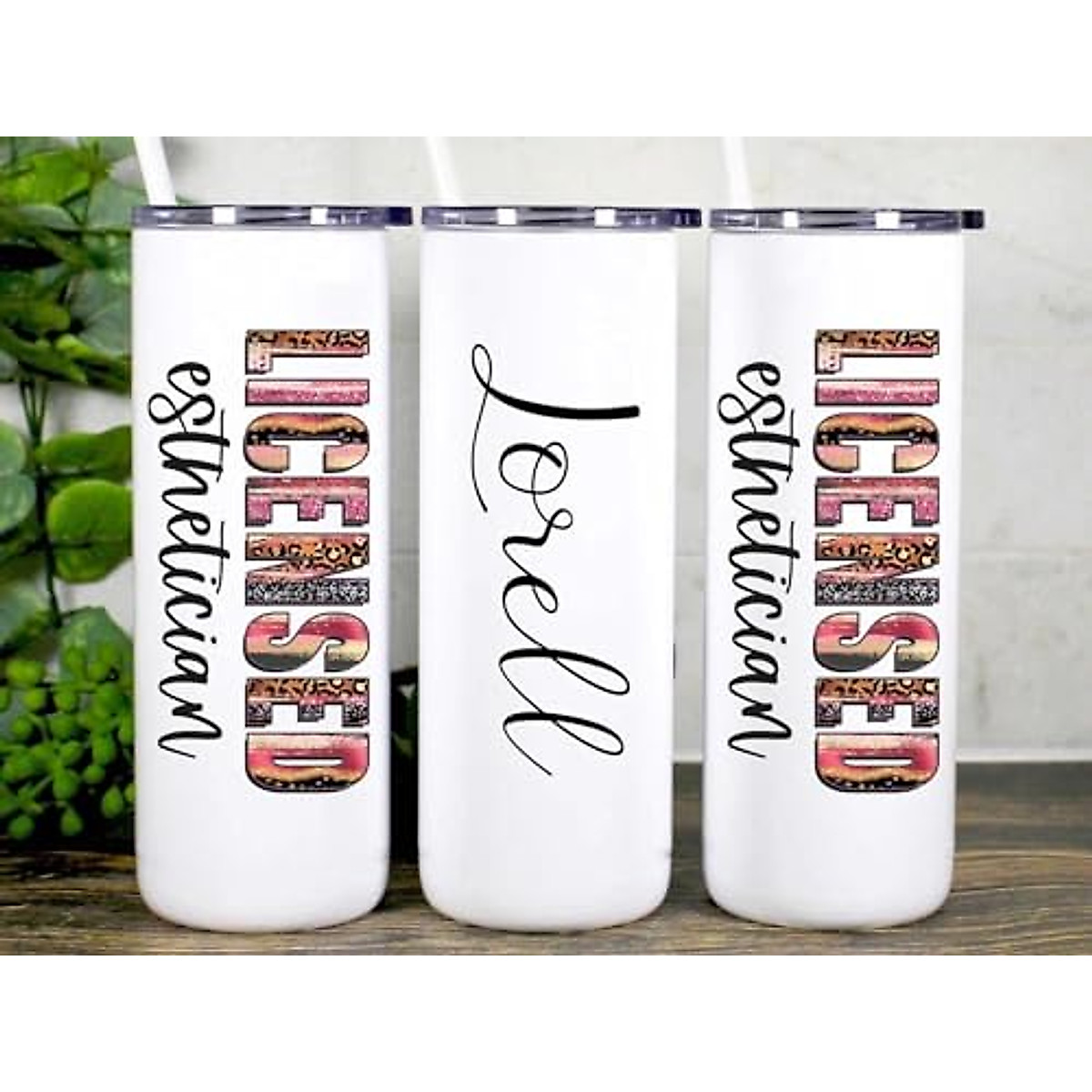 Licensed Esthetician Tumbler, Stainless Steel Vacuum Insulated Tumbler, Coffee Travel Cup, Gift for Esthetician (20 oz)