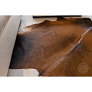 Sunshine Cowhides Genuine Mahogany Brown Cowhide Rug XL 6 x 7-8 ft. 180 x 240 cm