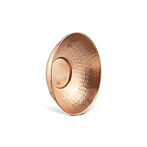 GoCraft Pure Copper Decorative Bowl | Hammered Finish Pure Copper Bowl for Nuts, Salad, Fruits & Kitchen Serving Purposes - 5" (Small)