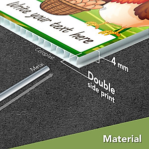 Fresh Eggs for Sale Sign - 18 x 24 Double Sided Coroplast Large Eggs for Sale Sign - Farm Fresh/We Sell Eggs Sign Outdoor Yard
