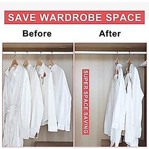 Mlurcu Hanger Hooks Clothes Hanger Connector Hooks 100Pcs Space Saving Hanger Hooks Heavy Duty Cascading Hanger Extender Hooks for Closet Organizer Magic Multipurpose Hanger Hooks for Closet Wardrobe