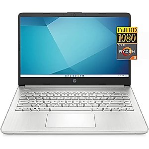 HP 14 inch FHD Display Laptop, AMD Ryzen 3 3250U up to 3.5GHz (Beat i5-7200U), 16GB RAM, 1TB SSD, AMD Radeon Graphics, Webcam, WiFi 5, Bluetooth, Windows 11 Home in S Mode, Bundle with JAWFOAL
