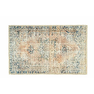 Monolia Machine Washable Area Rugs Perfect for Living Room Rugs,Bathroom Runner, Kitchen Rug, Bedroom Rugs, Entryway Rug, Persian Home Decor, Floor Decoration (2' X 3')