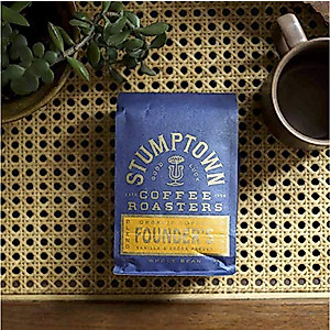 Stumptown Coffee Roasters, Medium Roast Organic Whole Bean Coffee - Founder's Blend 12 Ounce Bag with Flavor Notes of Vanilla and Cocoa Powder