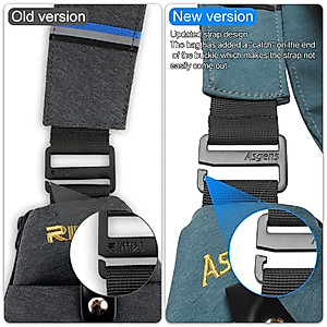 Asgens Multi-Purpose Anti-Thief Hidden Security Bag Underarm Shoulder Armpit Messenger Bag Sports Leisure Chest Bag Portable Backpack for Phone Money Passport Tactical Bag (Black/for Right Hand)