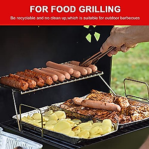 Sakuchi 9x13 Disposable Aluminum Foil Pans [50 Sets] Large Baking Pan Trays - Heavy Duty Tin Tray - Half Size Chafing Dishes. Food Containers for Roasting, Cooking, Heating or Steam Table