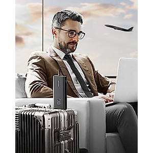 Charmast 100W Laptop Power Bank, 20000mAh Portable Laptop Charger with USB C Port, PD/QC Fast Charging Slim Battery Pack Compatible with iPhone, MacBook, Dell, IPad, Samsung, Switch, HP, Pixel, etc.