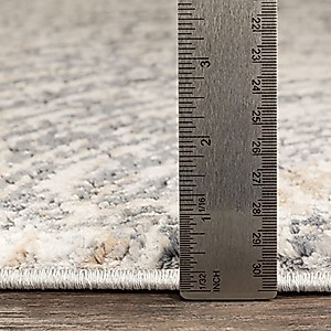 Mark&Day Area Rugs, 8x10 Pontoise Modern Charcoal Area Rug Gray Brown Cream Carpet for Living Room, Bedroom or Kitchen (7'10" x 10'2")