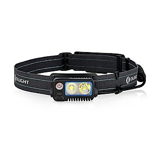 OLIGHT Array 2 Pro 1500 Lumens Headlamp with Red Light Option, Powered by USB-C Rechargeable LED Headlight with Motion Sensor for Outdoors, Camping, Running, Working (Black)