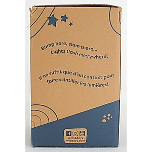 B. toys- Vehicle Bumper Space Car-Light-Up- Simple Remote Control Car for Toddlers with Alien Driver- Marky Mars- 12 months +