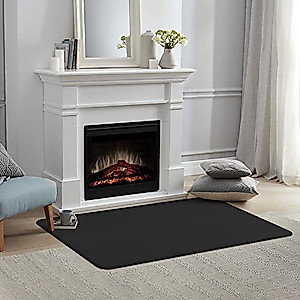 Joysup Under Grill Mat 44×25 Inch for Outdoor Grill, Fireproof Pad for Fire Pit, Flat Top, Smokers, Gas Grills and Fireplace ，Waterproof Fireproof BBQ Protective Mat for Decks、Patios and Wooden Floor