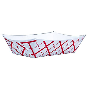 Southern Champion Tray 0429 #500 Southland Paperboard Food Tray, 5 lb Capacity, Red Check (Case of 500)