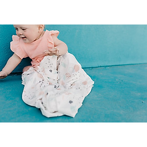 Copper Pearl Large Premium Knit Baby Swaddle Receiving Blanket Bayside