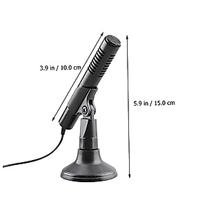 NUSITOU 1pc Microphone Travel Mic Recording Desk Mic Laptop Mic Mini Mic Usb Mic Wireless Mic Microfonos Inalambricos Professional Desktop Mic Chat Mic Computer Lightweight Aluminum Alloy
