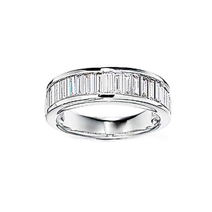 Ginger Lyne Collection Eternity Baguettes Anniversary Wedding Band Ring for Women