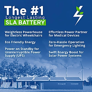 12V 21AH SLA Battery compatible with Invacare Lynx SX-3 / SX-3P - 2PK
