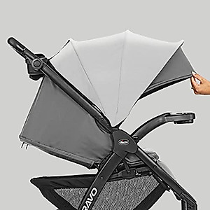 Chicco Bravo LE ClearTex Quick-Fold Stroller - Pewter | Grey