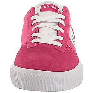 Etnies Women's Calli Vulc Low Top Skate Shoe, Pink/White, 8