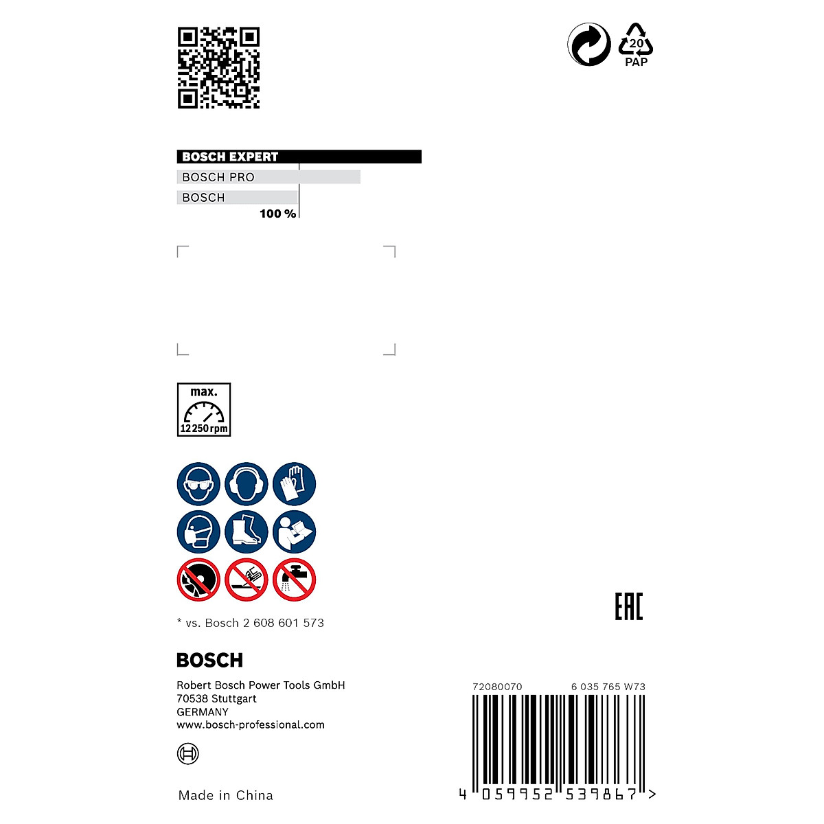 Bosch Professional 1x Expert Concrete Diamond Grinding Heads (Ø 125 mm, Accessories Concrete Grinder)