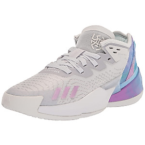 adidas D.O.N. Issue 4 Basketball Shoe, Dash Grey/Bliss Lilac/Grey, 6 US Unisex Big Kid