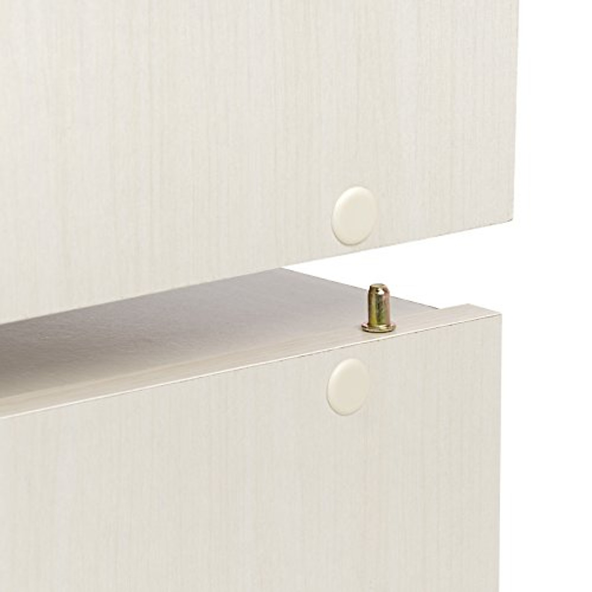 IRIS USA 3-Shelves Modular Wood Stacking Storage Box, for Office Closet and Nightstand, Easy Assembly, Customizable, Stacking Storage Boxes, White