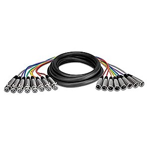 Hosa XLR-807 Balanced Snake, XLR3F to XLR3M, 7 m