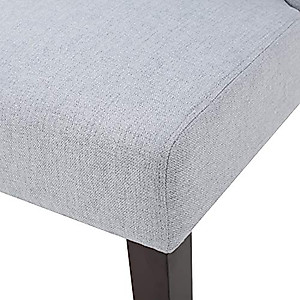 Christopher Knight Home Rory Fabric Dining Chairs, 2-Pcs Set, Light Grey Blue