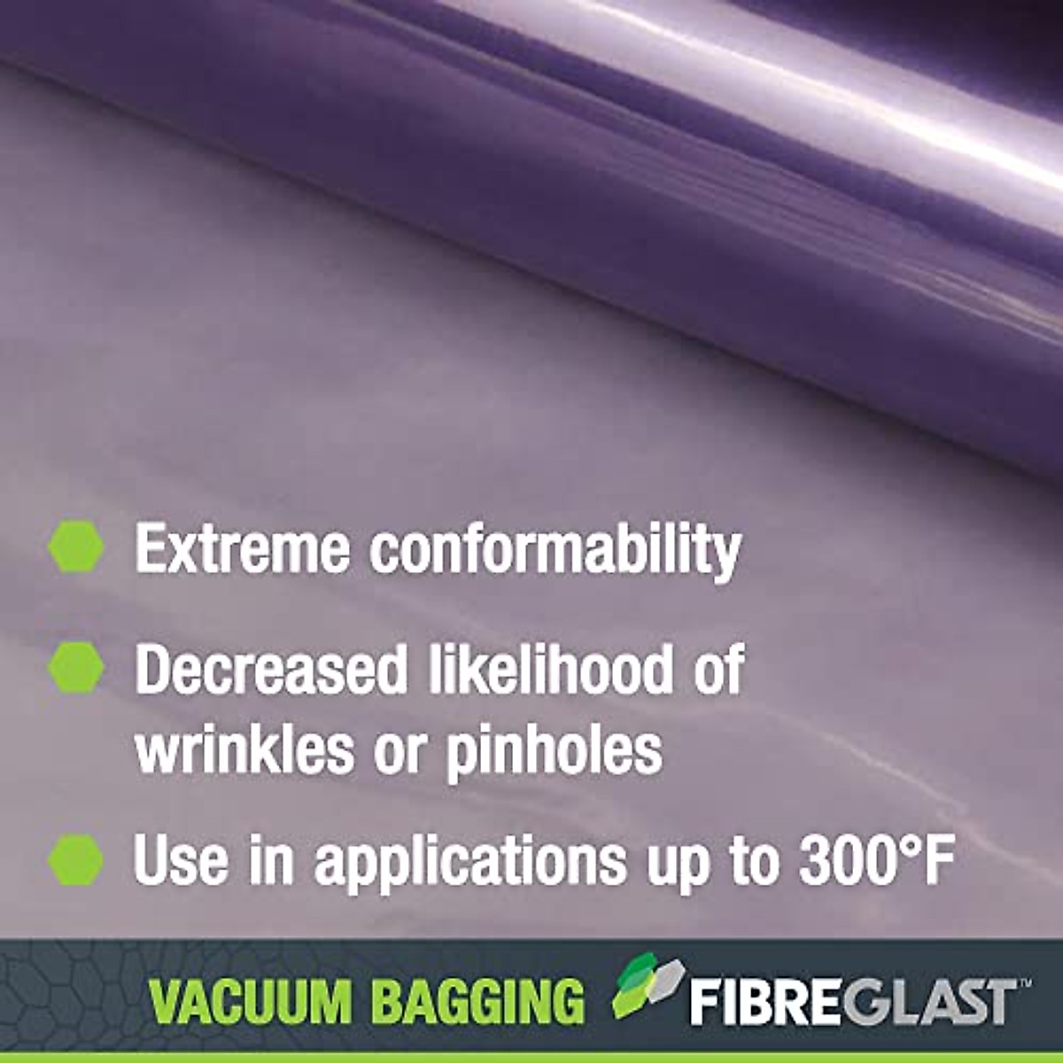Fibre Glast Low-Wrinkle Bagging Film, 1 Yard – Elite Lab Vacuum Bagging Supplies, Degassing Chambers & Vac Purge Kits – Seal & Stabilize Carbon, Fiberglass, Epoxy, Resin Composites – Made in USA