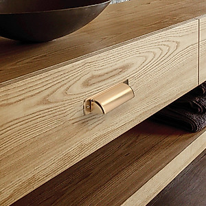 Asidrama 10 Pack 3 Inch(76mm) Brushed Brass Kitchen Cabinet Handles, Cabinet Cup Pulls Kitchen Cabinet Hardware for Cupboard Drawer Pulls