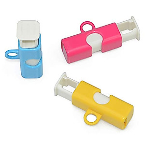 EIKS 6pcs Bag Clips Snap Twist Tie Replacement for Food Fruit Bread Bag Cinch Easy Squeeze & Lock