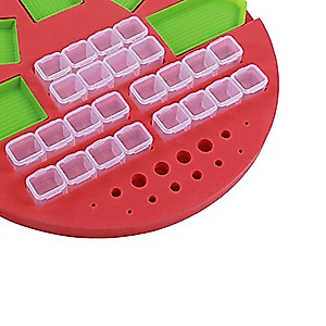 Pssopp Rhinestone Painting Tools Tray Storage Rack, Rhinestone Painting Tools Accessories Kit Storage Containers for DIY Craft Arts