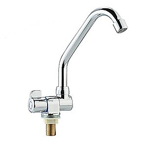 Foldable RV Faucet Rotating Single Handle Deck/Wall Mounted RV Kitchen Tap