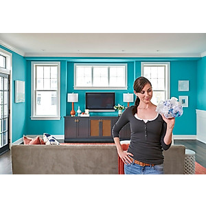 ScotchBlue Pre-Taped Painter's Plastic with Dispenser, Prepares and Protects in One Easy Step, Multi-Surface Painter's Tape and Plastic for Indoor Use, 24 Inches x 30 Yards, 1 Roll