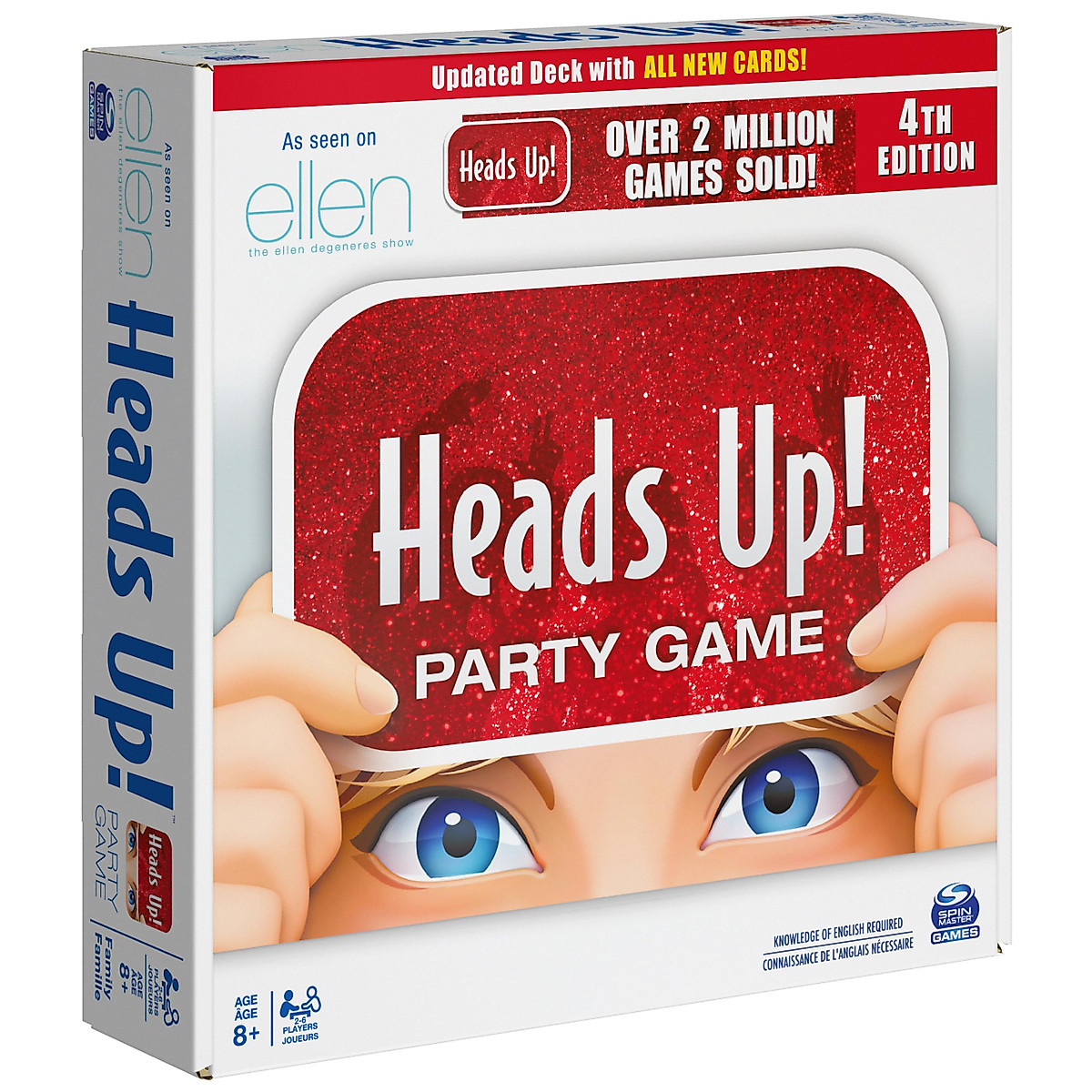 Head’s Up Party Game 4th Edition, Word Guessing Board Game for Kids and Families Ages 8 and up
