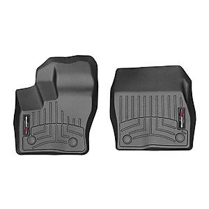WeatherTech Custom Fit FloorLiners for Ford Transit Connect - 1st Row (445991V), Black