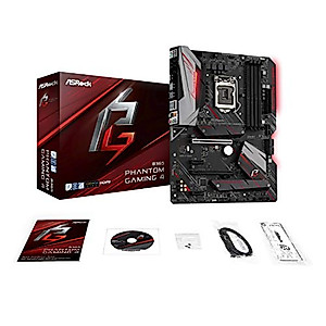 ASRock B365 PHANTOM GAMING 4 LGA1151/ Intel B365/ DDR4/ Quad CrossFireX/ SATA3&USB3.1/ M.2/ A&GbE/ ATX Motherboard