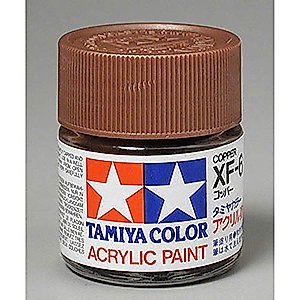 TAMIYA America, Inc Acrylic XF6 Flat, Copper, TAM81306