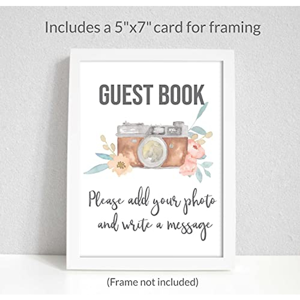 Wedding Guest Book Alternative, Guest Book Polaroid, 90 Black pages, Cardstock, Polaroid Guestbook with blank pages, Instax Guest Book For Wedding Photo Booth Props Black Guest Book Wedding.