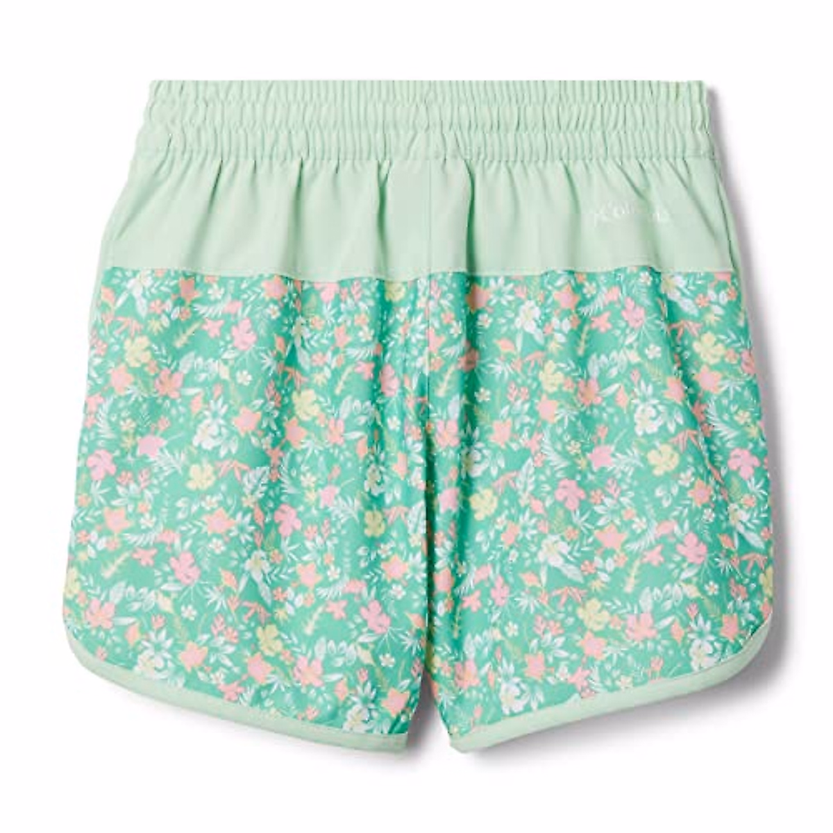 Columbia Toddler Girls Sandy Shores Boardshort, Light Jade Mini-Biscus/Key West, 2T