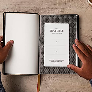 NKJV Holy Bible, Super Giant Print Reference Bible, Black Genuine Leather, 43,000 Cross References, Red Letter, Comfort Print: New King James Version