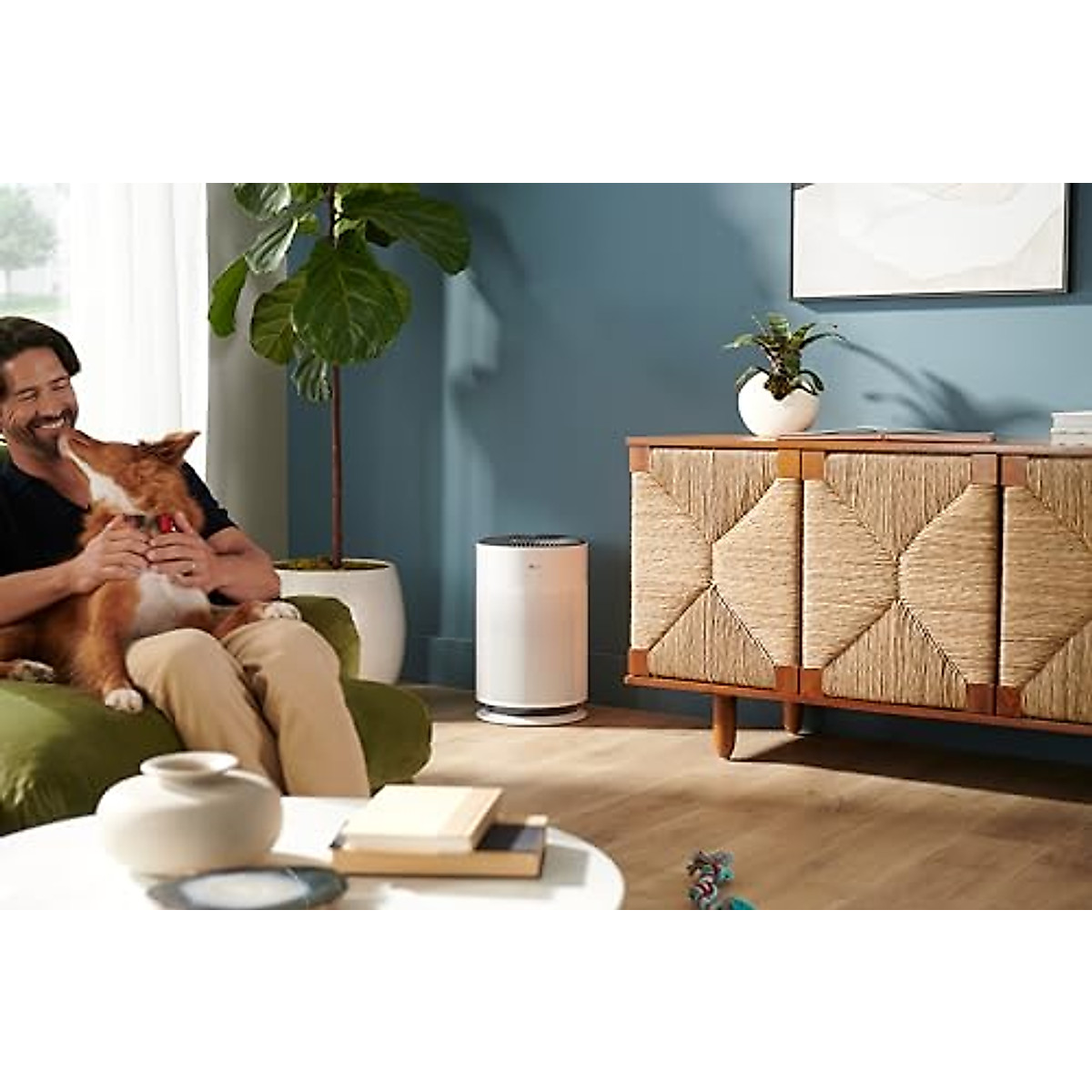 LG PuriCare 360 Air Purifiers for Home, Large and Small Room, Bedroom, Up to 2,059 ft² in 1 Hr with NanoFiber True HEPA Filter, 360 Degrees of Filtration, WiFi, Air Quality Monitor, Low Noise