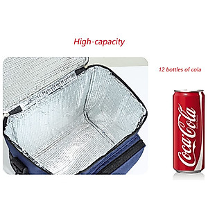 MTUERANC Lunch Bag Bento Bag Women/Men Insulated Lunch Box Lunchbox, Adults Lunch Tote, Reusable Leakproof Bento Box Cooler Bag with Adjustable Shoulder Strap for Work Office Picnic(Red)