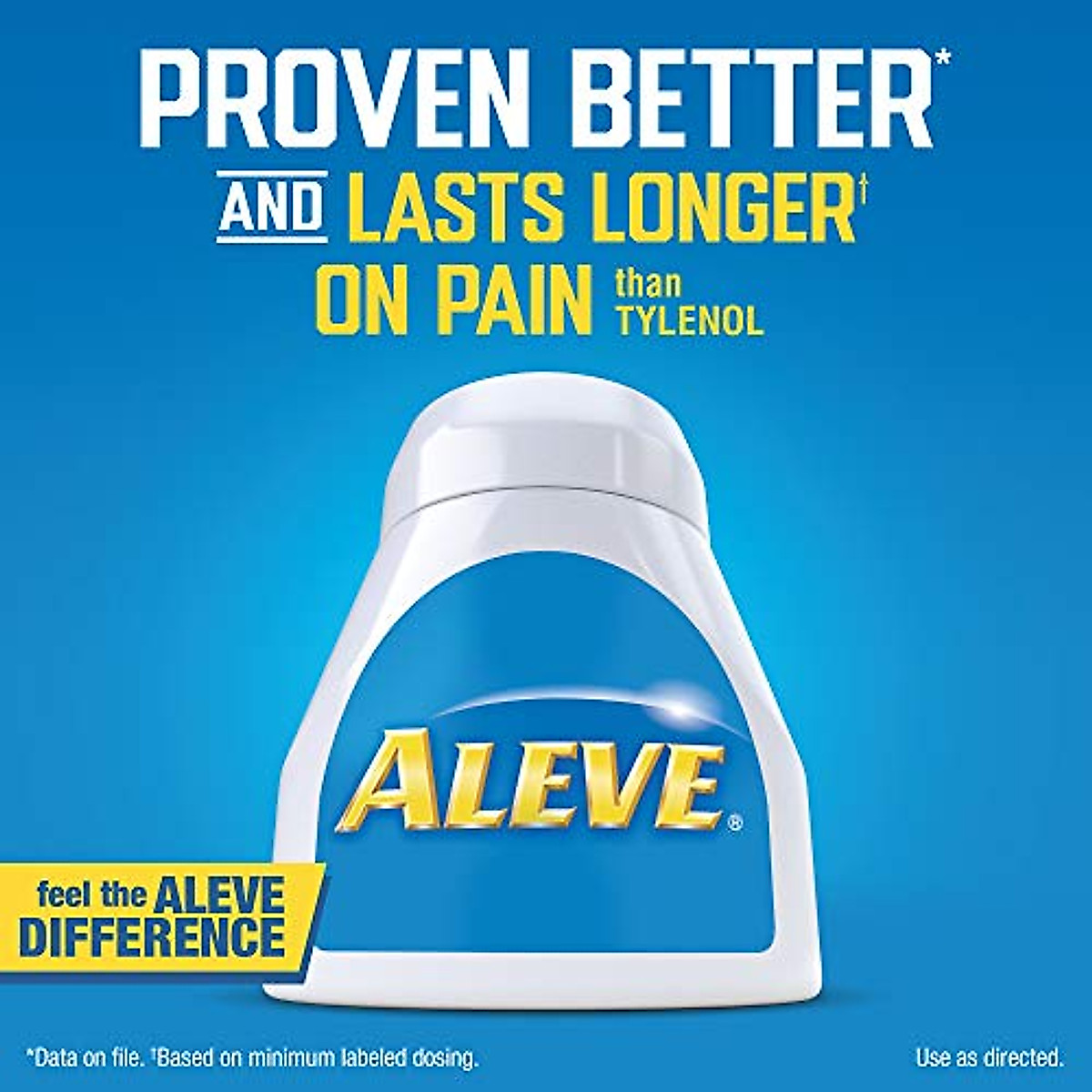 Aleve Tablets with Naproxen Sodium 220mg NSAID Pain RelieverFever Reducer, 10 Count