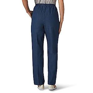 Chic Classic Collection womens Cotton Pull-on Pant With Elastic Waist Jeans, Original Stonewash Denim, 10 Petite US