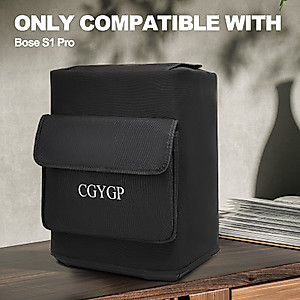 Speaker Cover Compatible for Bose S1 Pro, Slip Cover with Pocket for Portable Bluetooth Speaker System