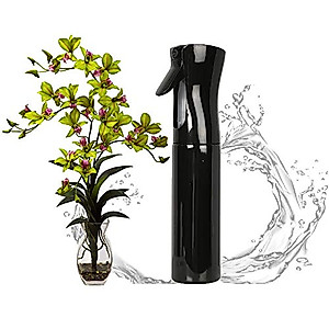 Simliving Hair Water Bottle Spray Mister - 10oz Continuous Pressurized 360 Misting Stylist Sprayers for Barber (10oz Black)