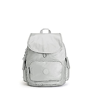 Kipling Women's City Pack Small Backpack, Lightweight Versatile Daypack, School Bag, Bright Metallic, One Size