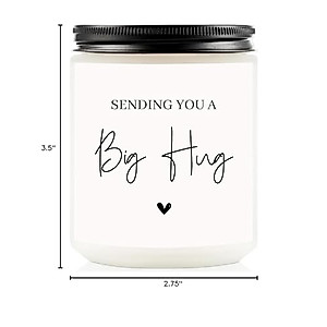 Sympathy Gifts for Loss of Loved One, Get Well Soon Thinking of You Gifts for Women, Memorial Bereavement Condolence Gifts, Handmade Lavender Natural Soy Wax Candle Gifts for Comfort (7oz)